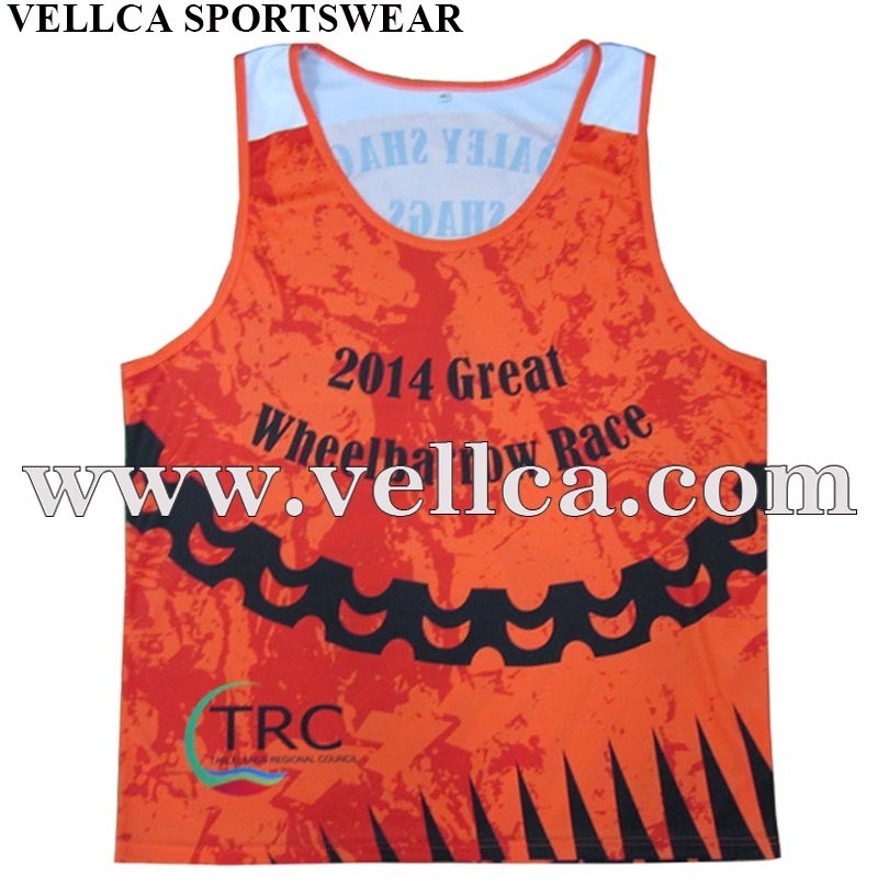 Design Your Own Personalized Running Tops School Running Vests | Vellca ...