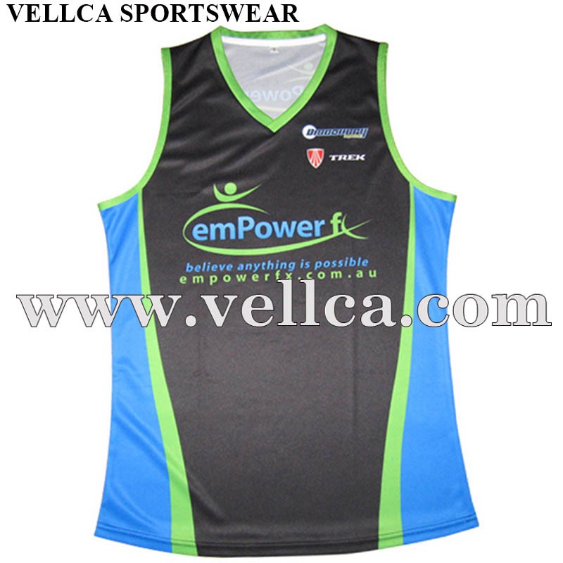 Custom Sublimation Printed Charity Running Vests | Vellca Sportswear Co ...