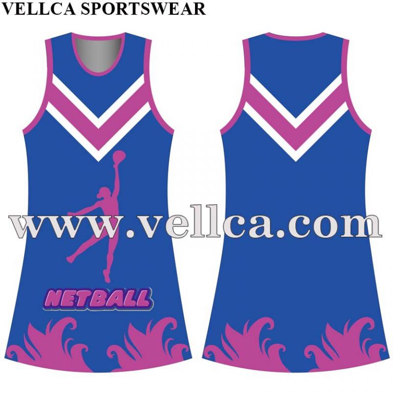 Custom Design Sublimation Netball Dress Uniforms | Vellca Sportswear Co ...