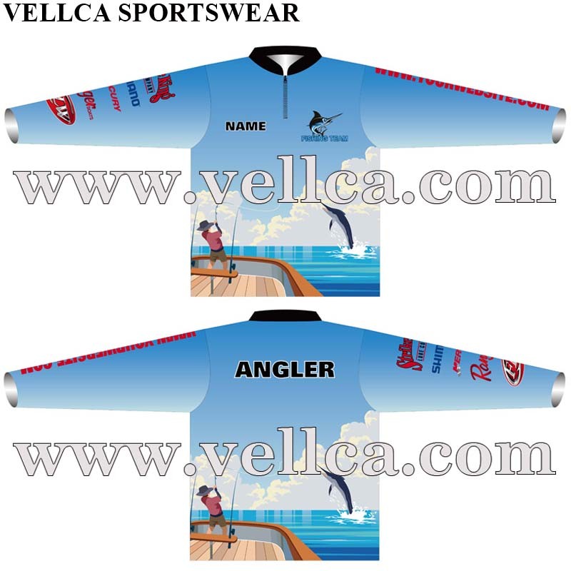 Design Custom Fishing Apparel And Clothing | Vellca Sportswear Co. ,Ltd ...