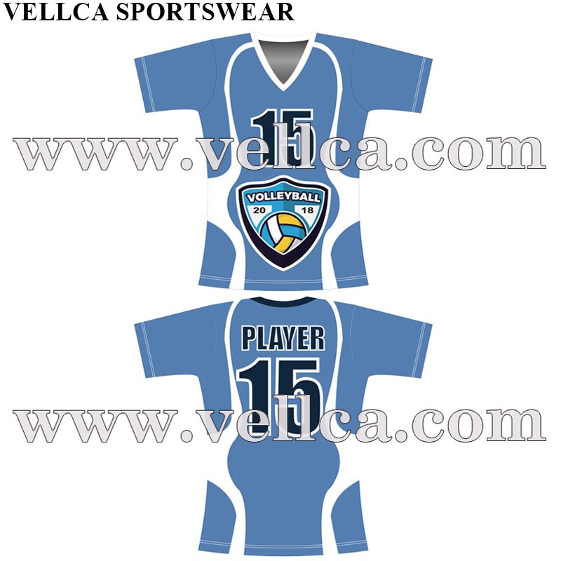 Full Sublimation Custom Design Volleyball Uniforms | Vellca Sportswear ...