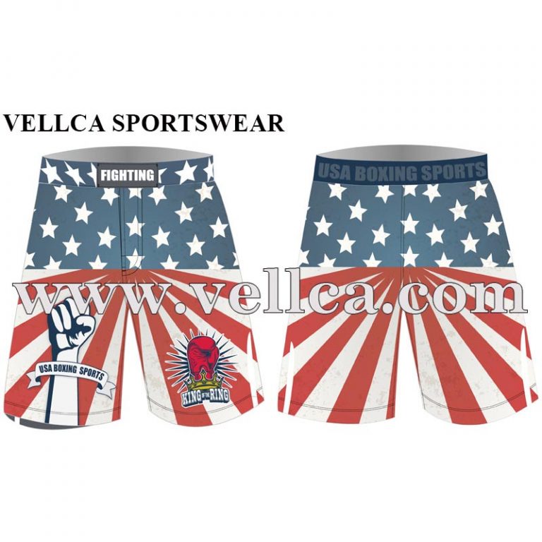 Create Custom Boxing Trunks Fightwear Training Kits | Vellca Sportswear ...